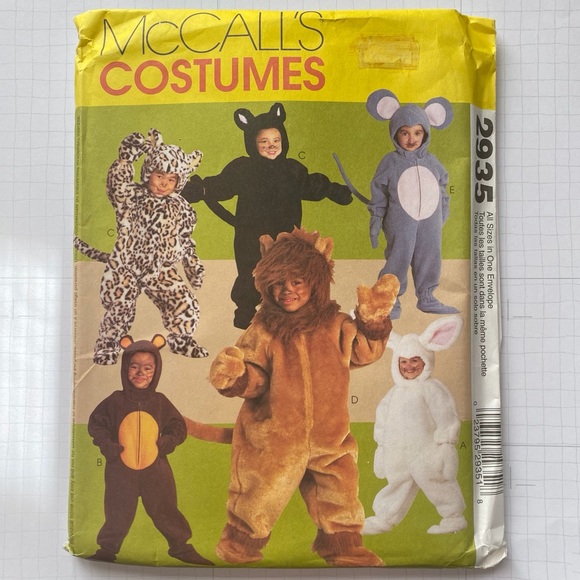 McCall’s | Office | Mccalls Kids Halloween Costume Sewing Pattern 2935 ...